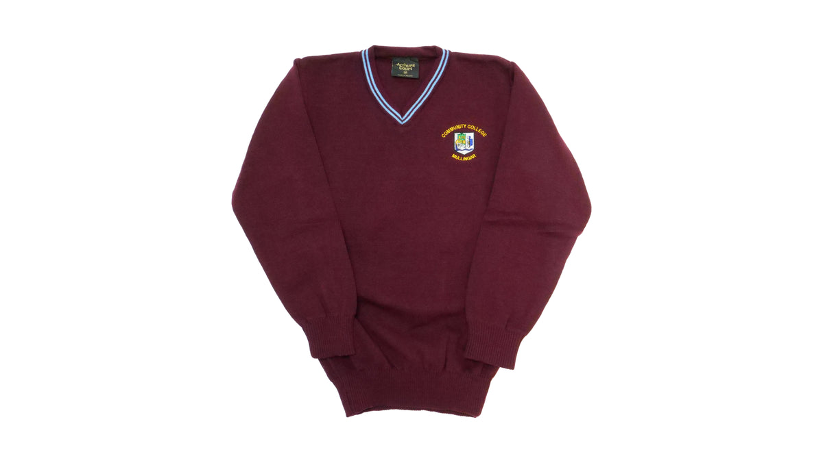 Community College Jumper Maroon (Jr.) (Arthur`s Court Knitwear ...